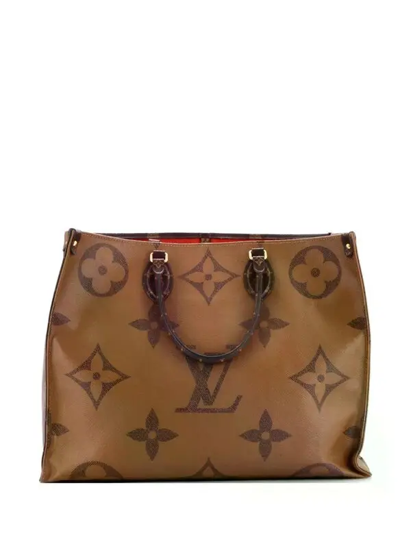 LOUIS VUITTON Onthego Reverse Monogram Giant Gm Tote Bag - Brown