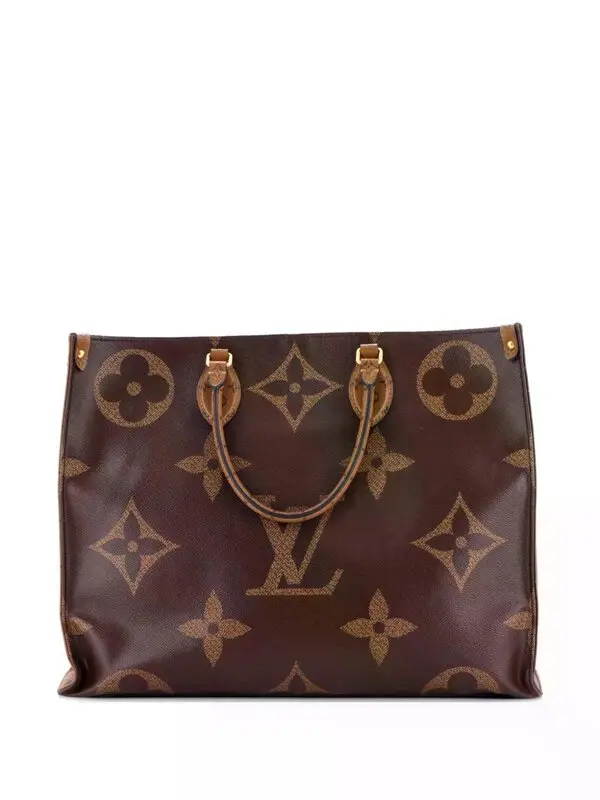 LOUIS VUITTON Onthego Reverse Monogram Giant Gm Tote Bag - Brown