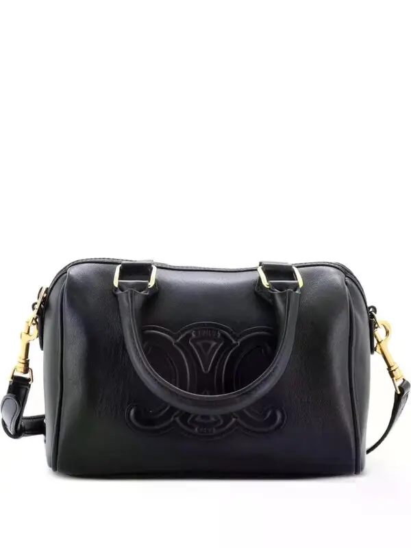 Celine Cuir Triomphe Boston Bag - Black