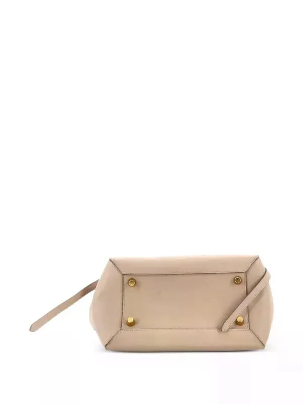 Celine Belt Bag Textured Leather Mini Shoulder Bag - Neutrals