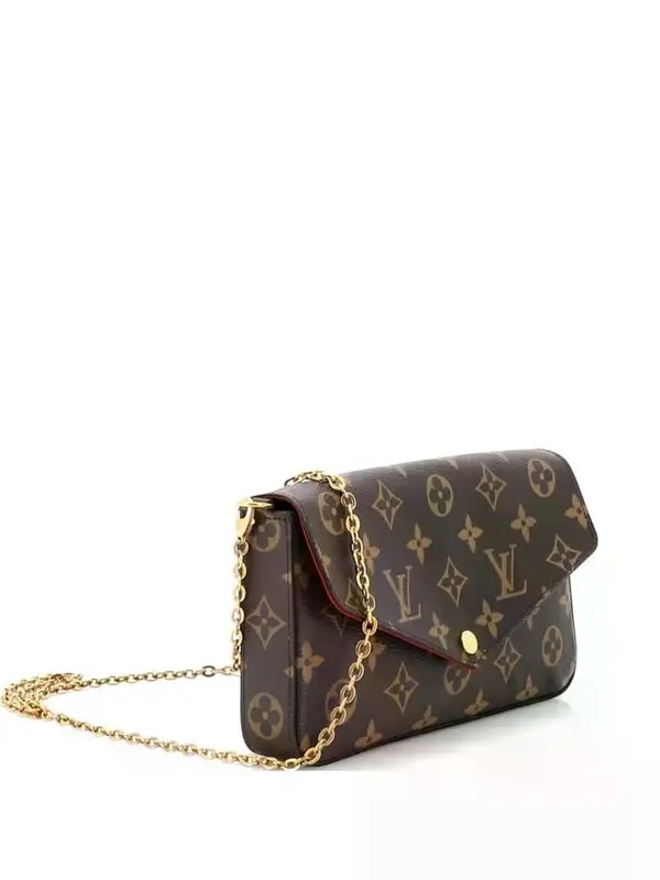 LOUIS VUITTON Felicie Pochette Monogram Canvas - Brown