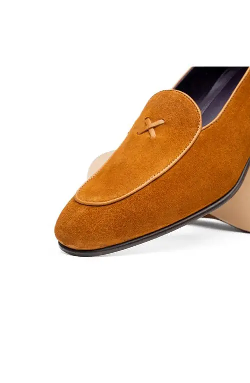 ZELLI ITALIA X' Suede Loafer - Cognac