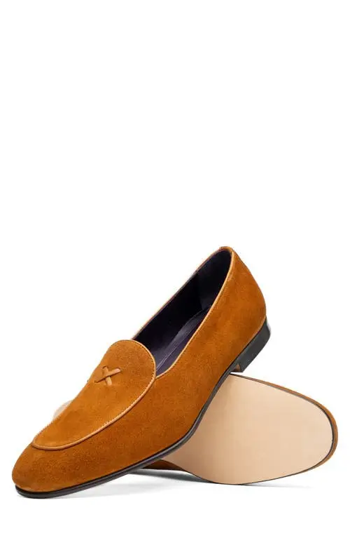 ZELLI ITALIA X' Suede Loafer - Cognac