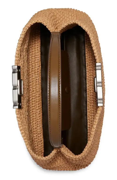 Tory Burch Eleanor Straw Satchel - Honeycomb