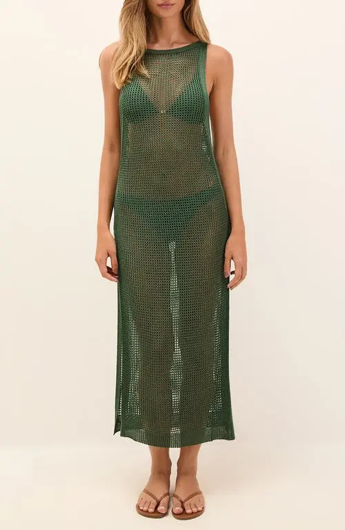 VIX PAULA HERMANNY Hanna Sheer Cover-up Dress - Green