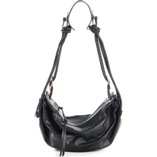 Isabel Marant Étoile Medium Maia Leather Shoulder Bag - Black