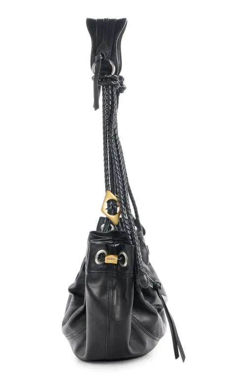 Isabel Marant Étoile Medium Maia Leather Shoulder Bag - Black