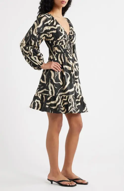 Rails Krina Brushstroke Print Dress - Caicos