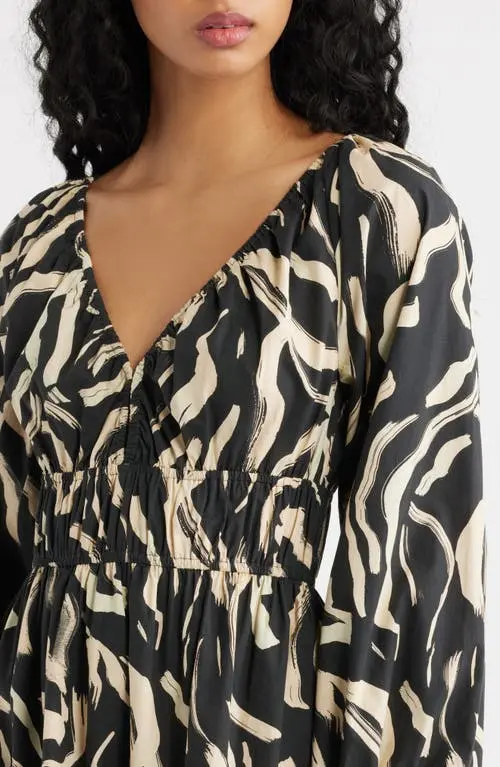 Rails Krina Brushstroke Print Dress - Caicos