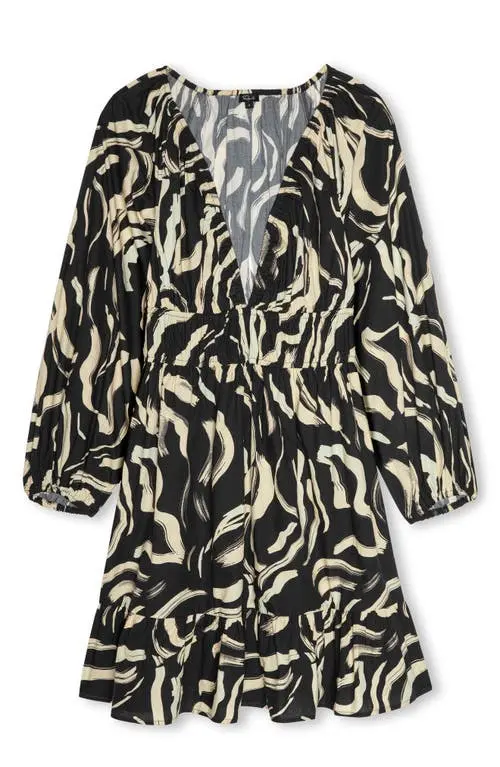 Rails Krina Brushstroke Print Dress - Caicos