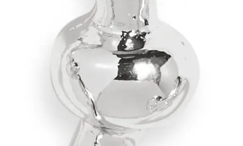 OPEN EDIT Bead Accent Open Earrings - Silver
