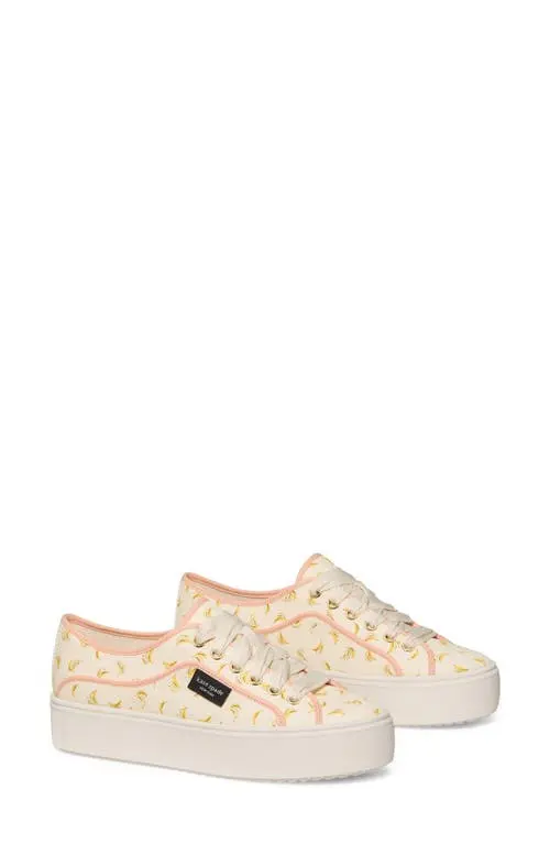 Kate Spade New York Banana Platform Sneakers - Cream