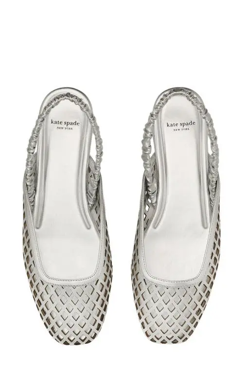 Kate Spade New York Slingback Flat - Silver