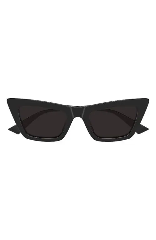 Bottega Veneta 53mm Cat Eye Sunglasses - Black