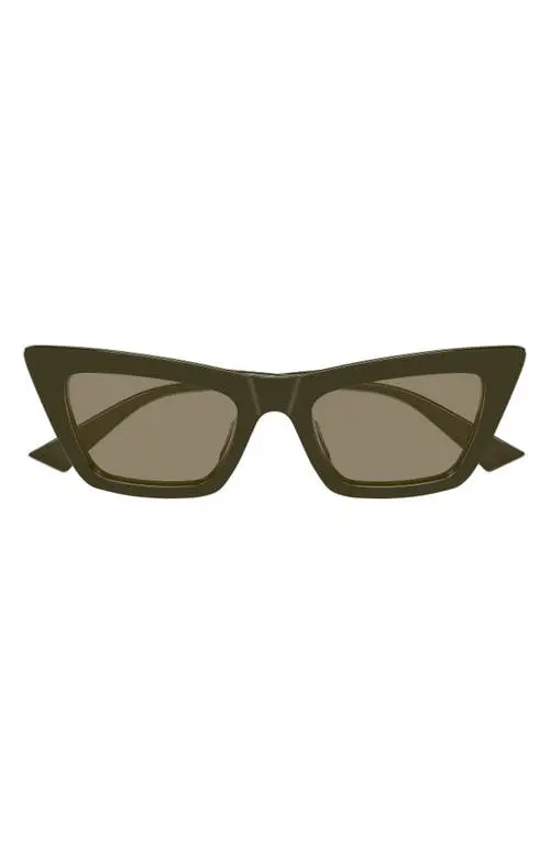 Bottega Veneta 53mm Cat Eye Sunglasses - Green