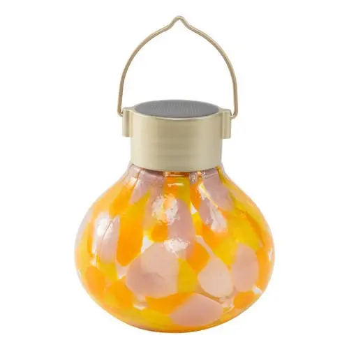 ALLSOP HOME & GARDEN Tea Solar Lanterns Handblown Glass - Mai Tai