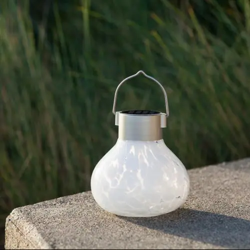 ALLSOP HOME & GARDEN Solar Tea Lantern Handblown Glass 3-pack