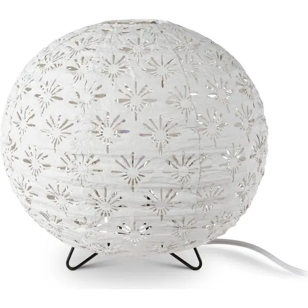 ALLSOP HOME & GARDEN Soji Stella Solace Globe Deco Table Lamp - White