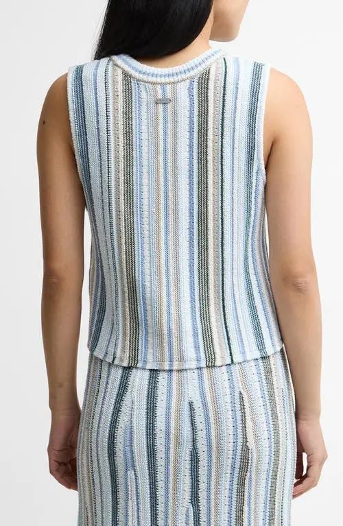 Barbour Josie Stripe Knit Tank - White/blue Multi