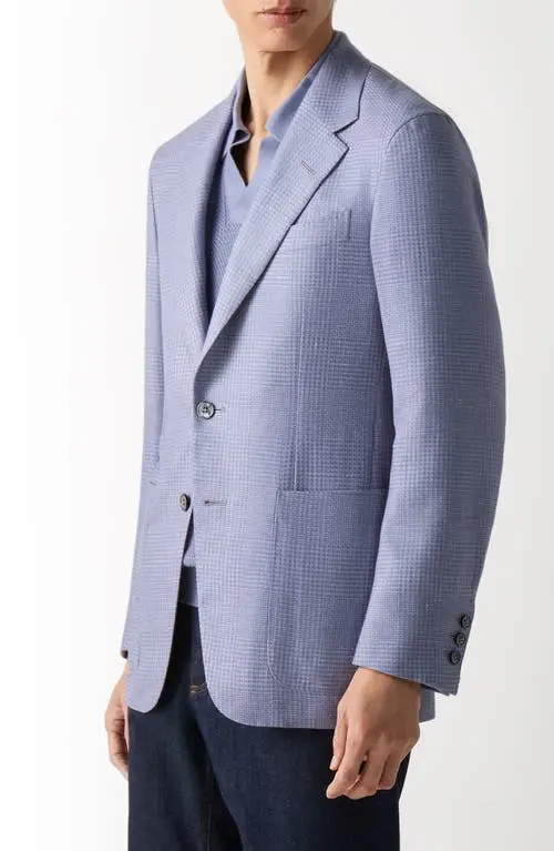 Zegna Glen Check Cashmere - Lilac