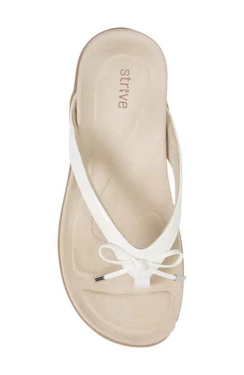 STRIVE Island Ii Bow Thong Sandals - White