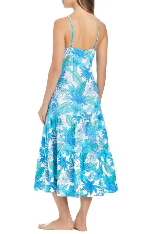 BLEU BY ROD BEATTIE Print Cover-up Midi Dress