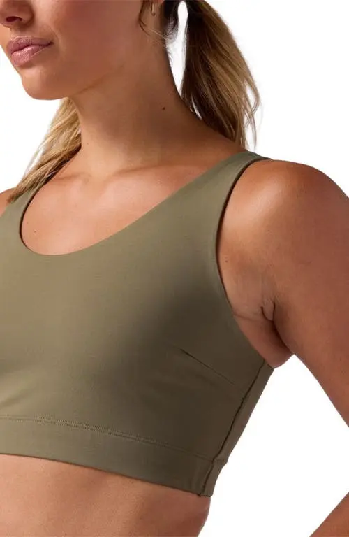 BACKCOUNTRY Destination Longline Bra Top - Kalamata