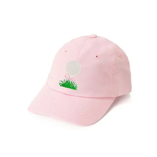 SWEET WINK Golf Tee Bow Patch Baseball Cap - Ballet Pink