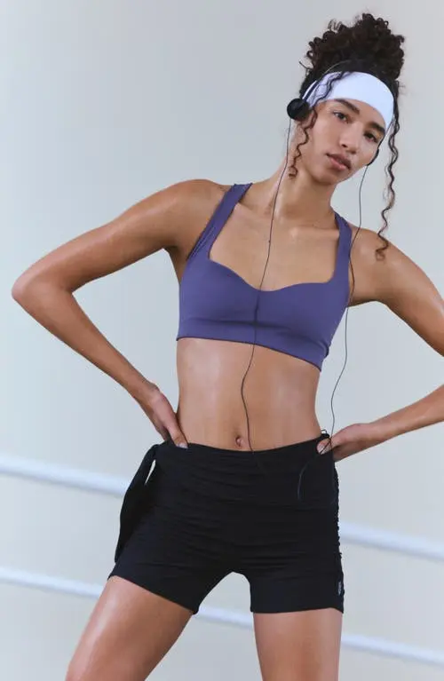 Free People Win Win Sweetheart Racerback Bra - Graphite