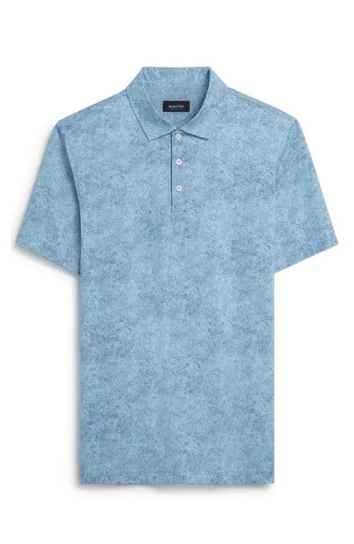 Bugatchi Ooohcotton® Abstract Print Stretch Cotton Polo