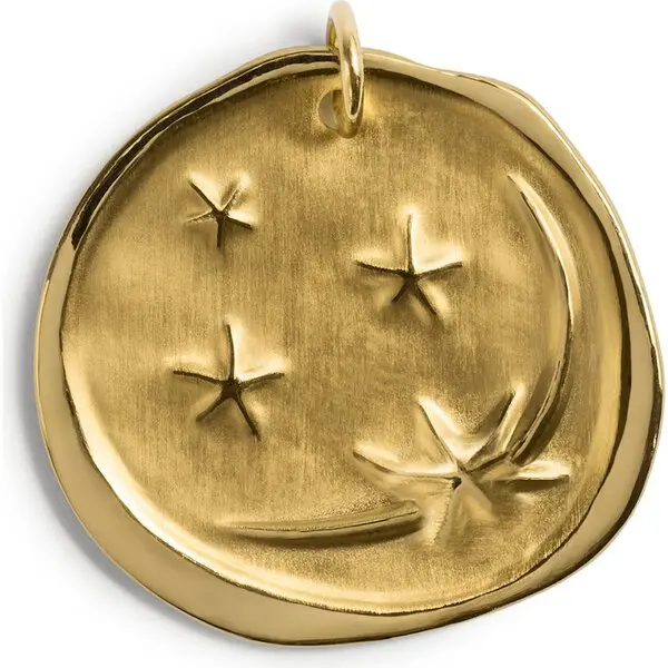 Monica Vinader Cosmic Ancient Coin Pendant - 18k Gold Vermeil