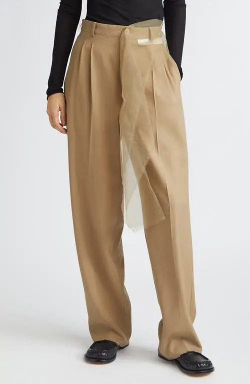 MAGLIANO Piccolo Paradiso Pleated Wool Trousers