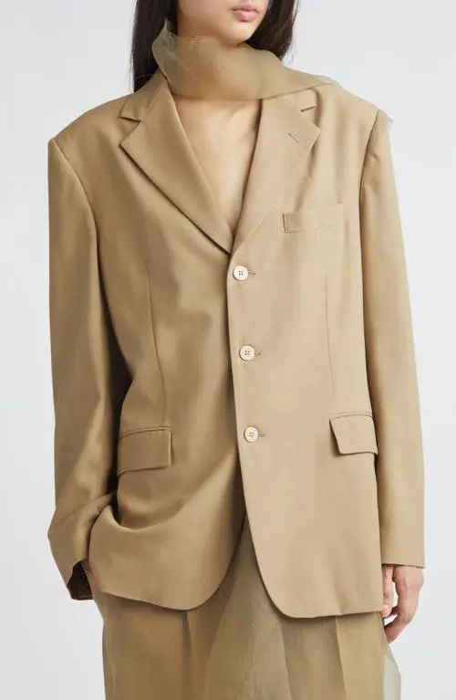 MAGLIANO Piccolo Paradiso Organza & Wool Jacket