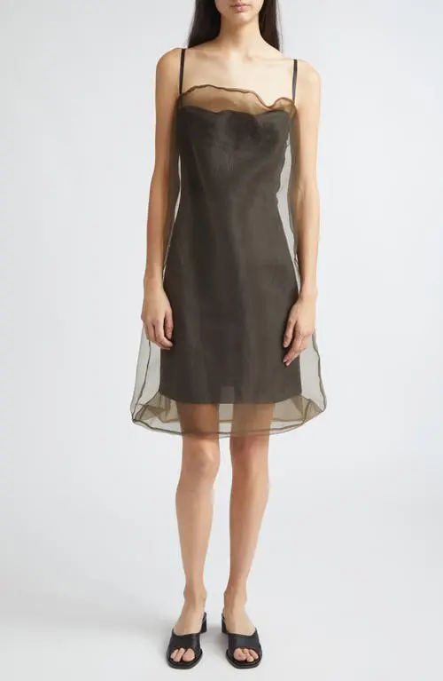 MAGLIANO Piccolo Paradiso Organza Dress - Brown