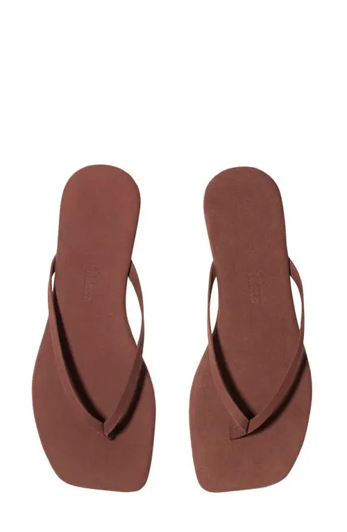 Tkees Lily Square Toe Flip Flop - Bourbon
