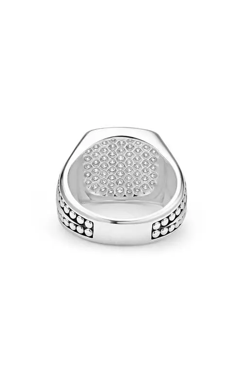 Lagos Anthem Pave Diamond Signet Ring