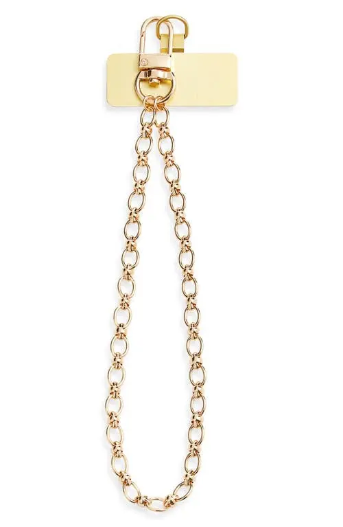 Chelsea28 Chain Link Phone Wrist Strap - Gold
