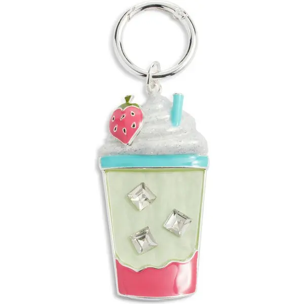 Chelsea28 Strawberry Matcha Bag Charm - Green Multi- Gold