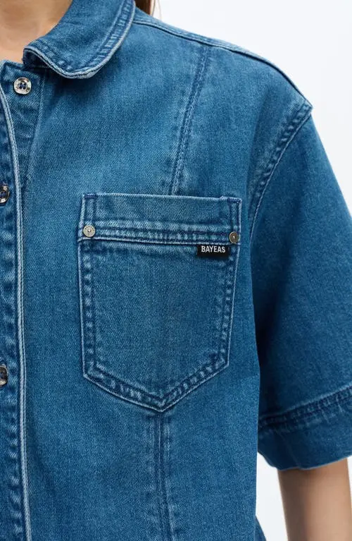 BAYEAS Zephyrine Denim Button-up Shirt