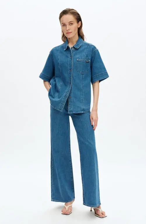 BAYEAS Zephyrine Denim Button-up Shirt