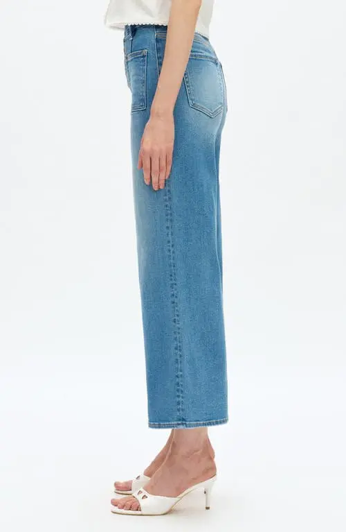 BAYEAS Orson Exposed-button Wide Leg Jeans