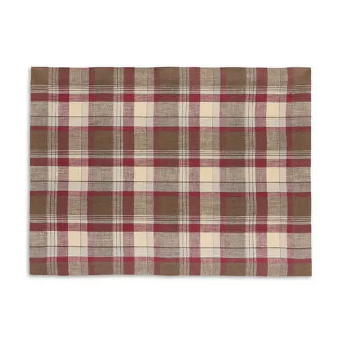 Solino Home Linen Placemats Set Of 4, 14 X 19 Inch For Dining Table