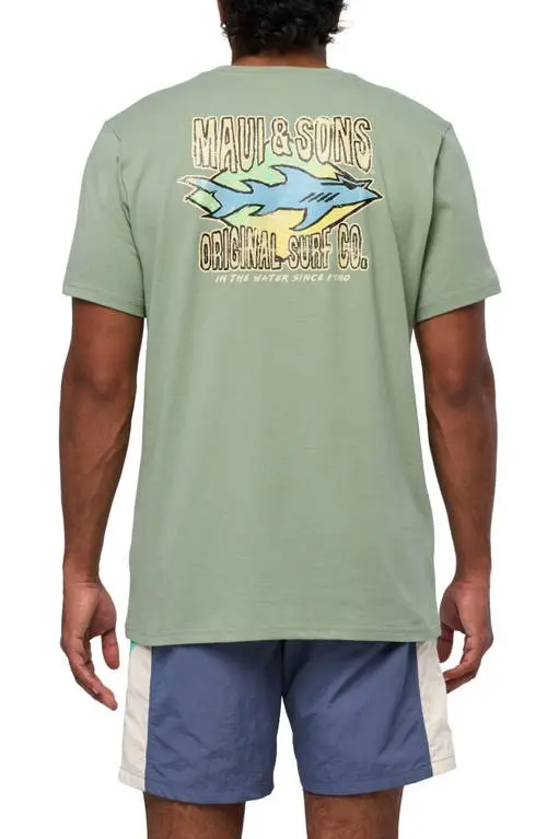 MAUI & SONS Shark Surf Graphic T-shirt