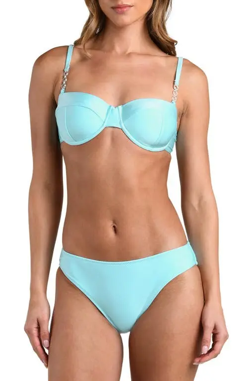 L'Agence Alexandria Underwire Bikini Top - Ice Blue