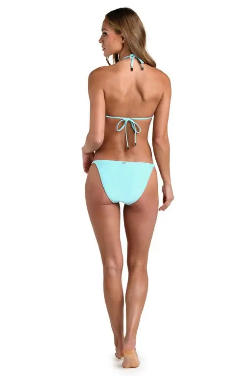 L'Agence Annabell Ring Underwire Bikini Top - Ice Blue