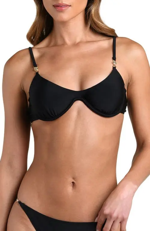 L'Agence Tenali Underwire Bikini Top - Black