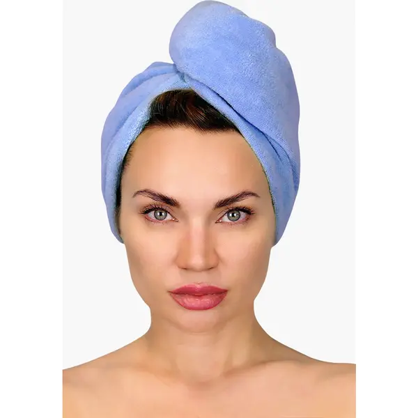 SLEEKE  Microfiber Hair Wrap - Baby Blue