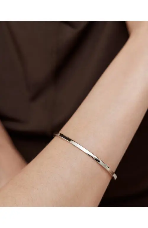 Monica Vinader Essential Slim Bangle - Sterling Silver