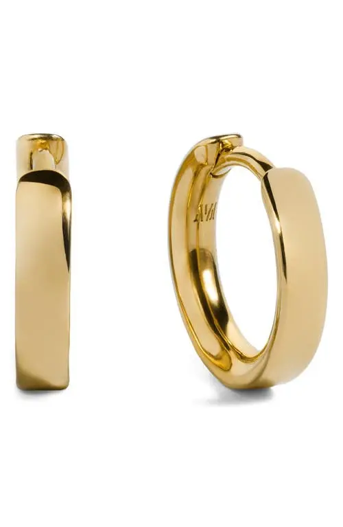 Monica Vinader Essential Huggie Hoop Earrings - 18k Gold Vermeil