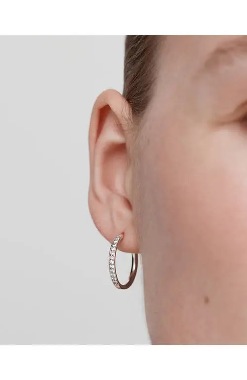 Monica Vinader Essential Lab Grown Diamond Hoop Earrings - Sterling Silver/diamond